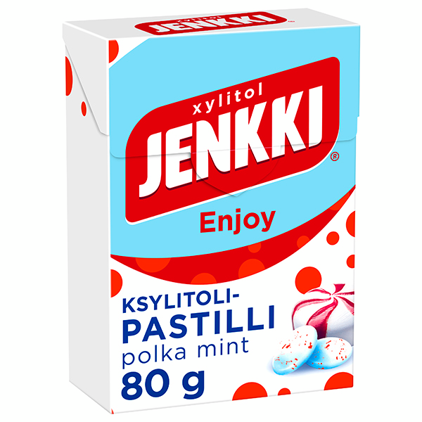 Jenkki Enjoy Polkamint ksylitolipastilli 80g | K-Ruoka Verkkokauppa