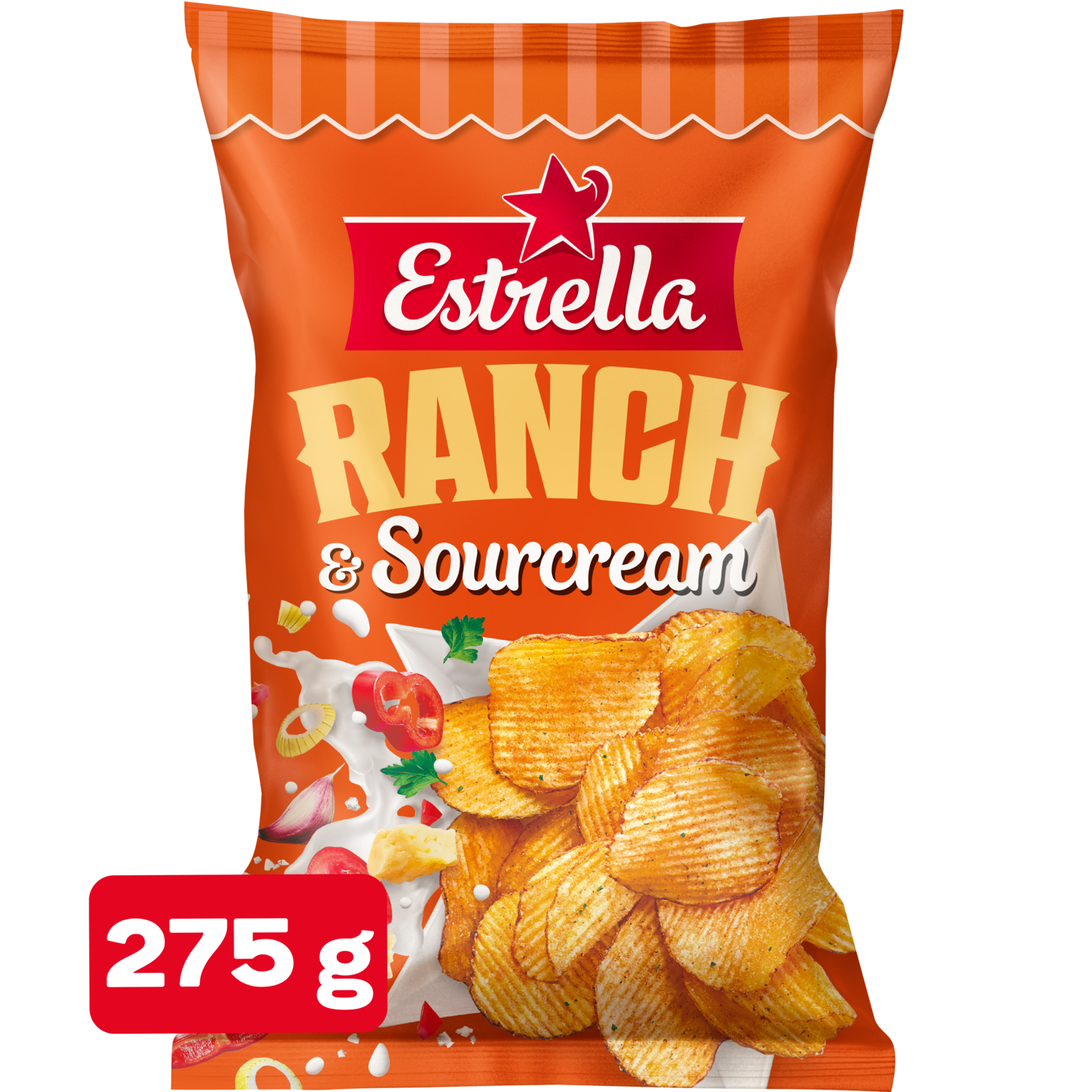 Estrella Ranch & Sourcream sipsipussi 275g | K-Ruoka Verkkokauppa