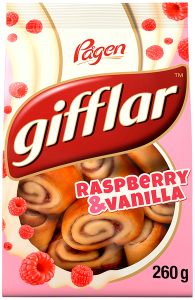 Pågen Gifflar korvapuusti 260g vadelma-vaniljatäytteellä | K-Ruoka ...