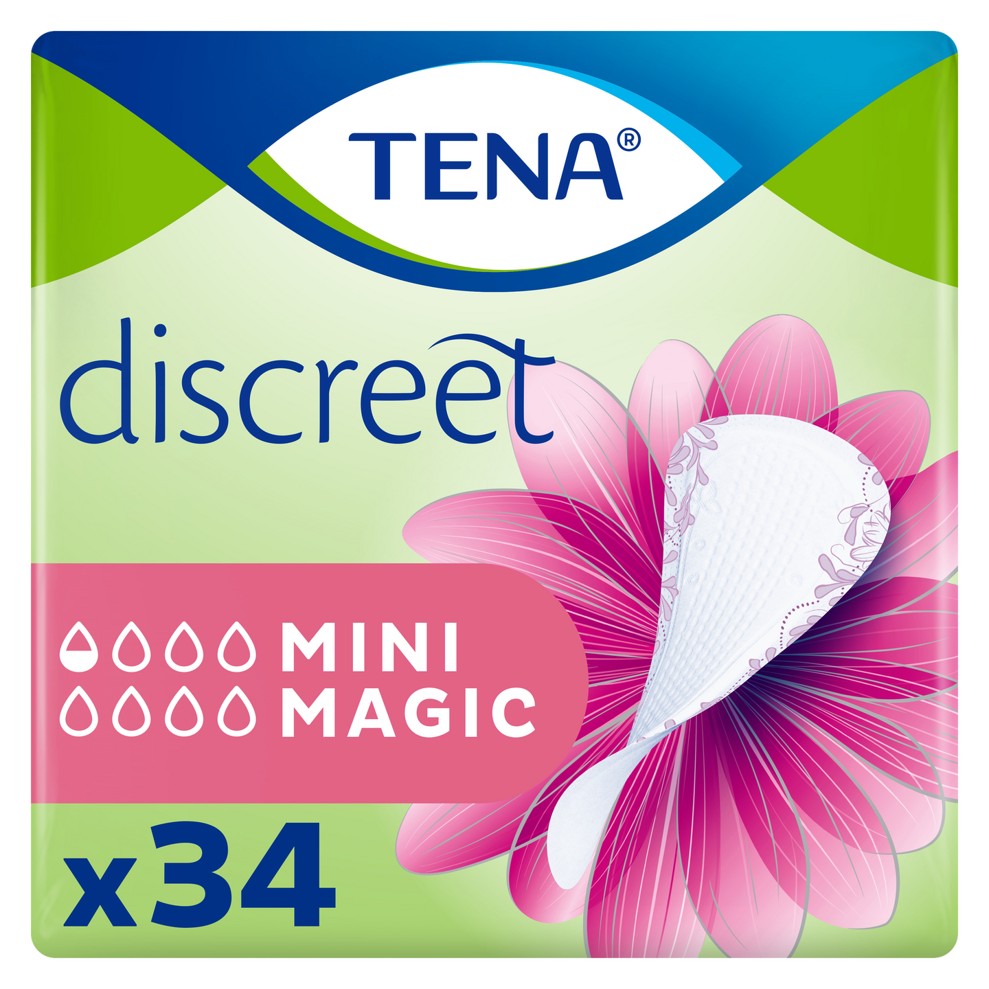 Tena Discreet phs 34kpl Mini Magic | K-Ruoka Verkkokauppa
