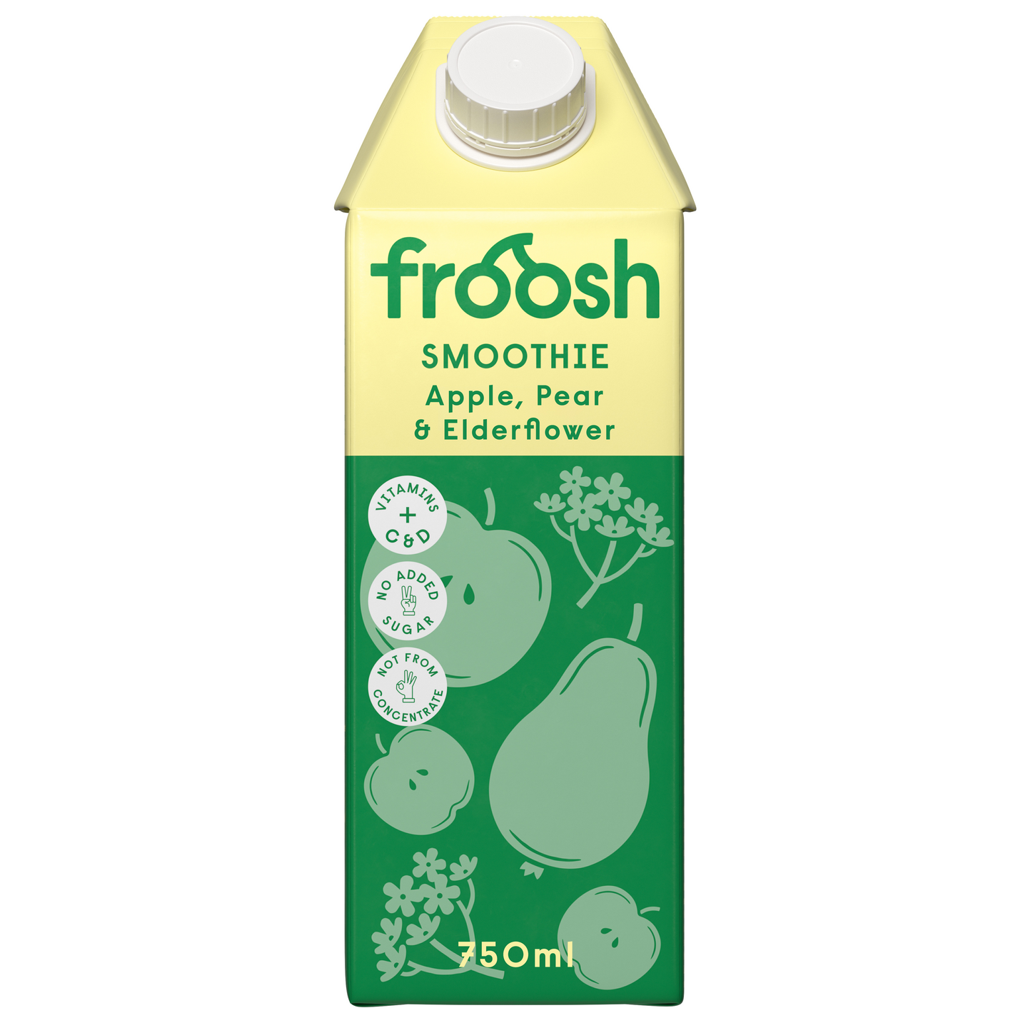 Froosh smoothie 750ml omena-päärynä-seljankukka | K-Ruoka Verkkokauppa