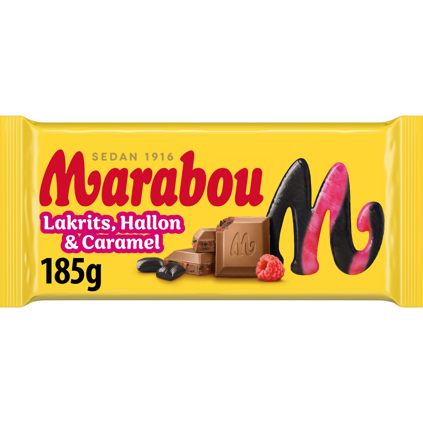 Marabou Lakrits, Hallon & Caramel maitosuklaalevy 185g | K-Ruoka ...