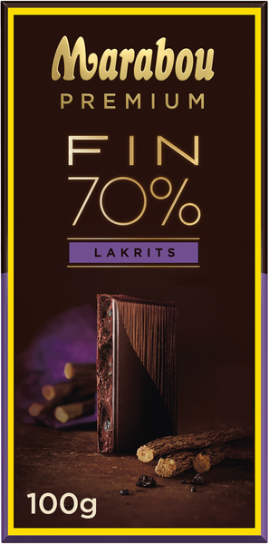 Marabou Premium 70% Lakrits 100g | K-Ruoka Verkkokauppa