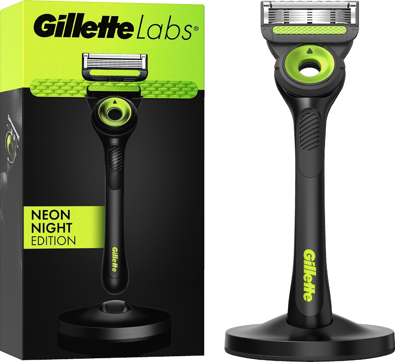 Gillette Labs with Exfoliating Bar Neon Night partahöylä ja terä | K ...