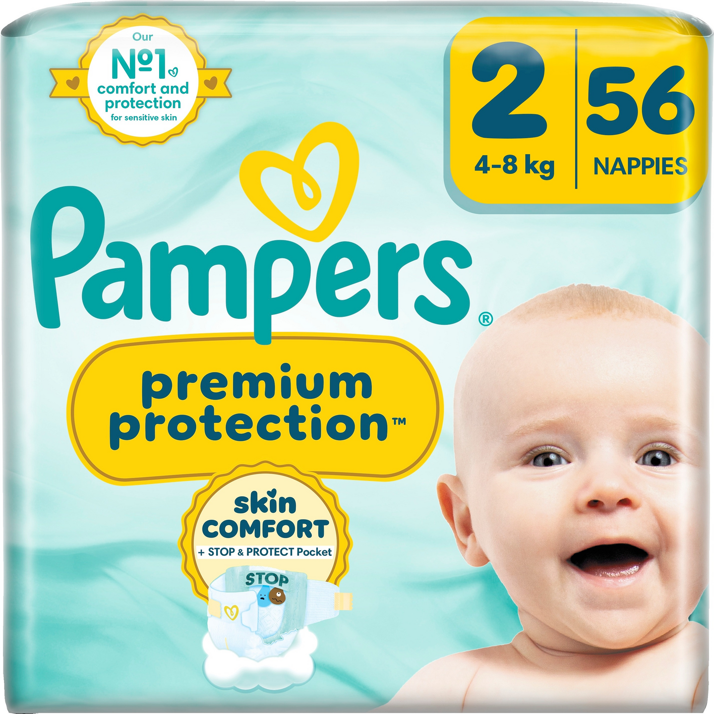 Pampers Premium Protection New Baby S2 4-8kg 56kpl vaippa | K-Ruoka ...