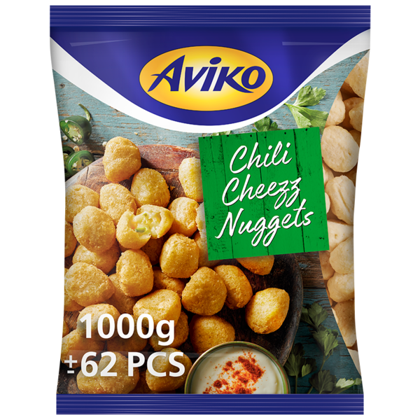 Aviko plant based chili cheezz nugget 1kg pakaste | K-Ruoka Verkkokauppa