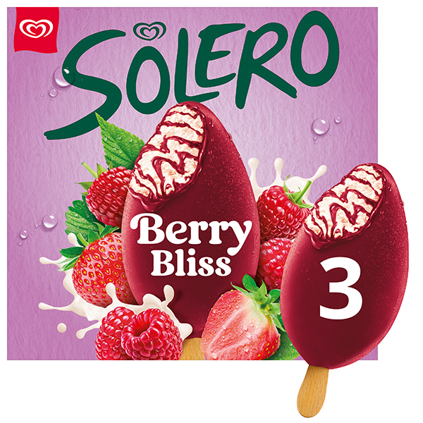 Solero Berry Bliss Jäätelö Monipakkaus 270 ML 3kpl | K-Ruoka Verkkokauppa