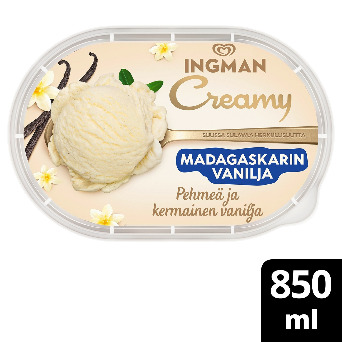 Ingman Creamy 850ml Vanilja lakton pa | K-Ruoka Verkkokauppa