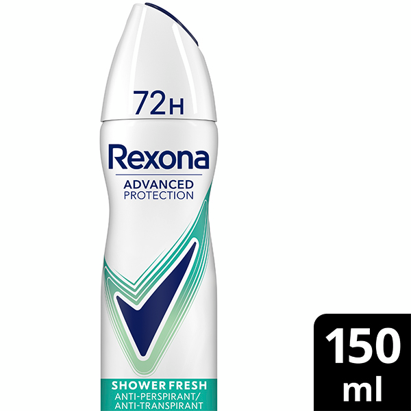 Rexona Advanced Protection antiperspirantti Deo Spray 150 ml Shower ...