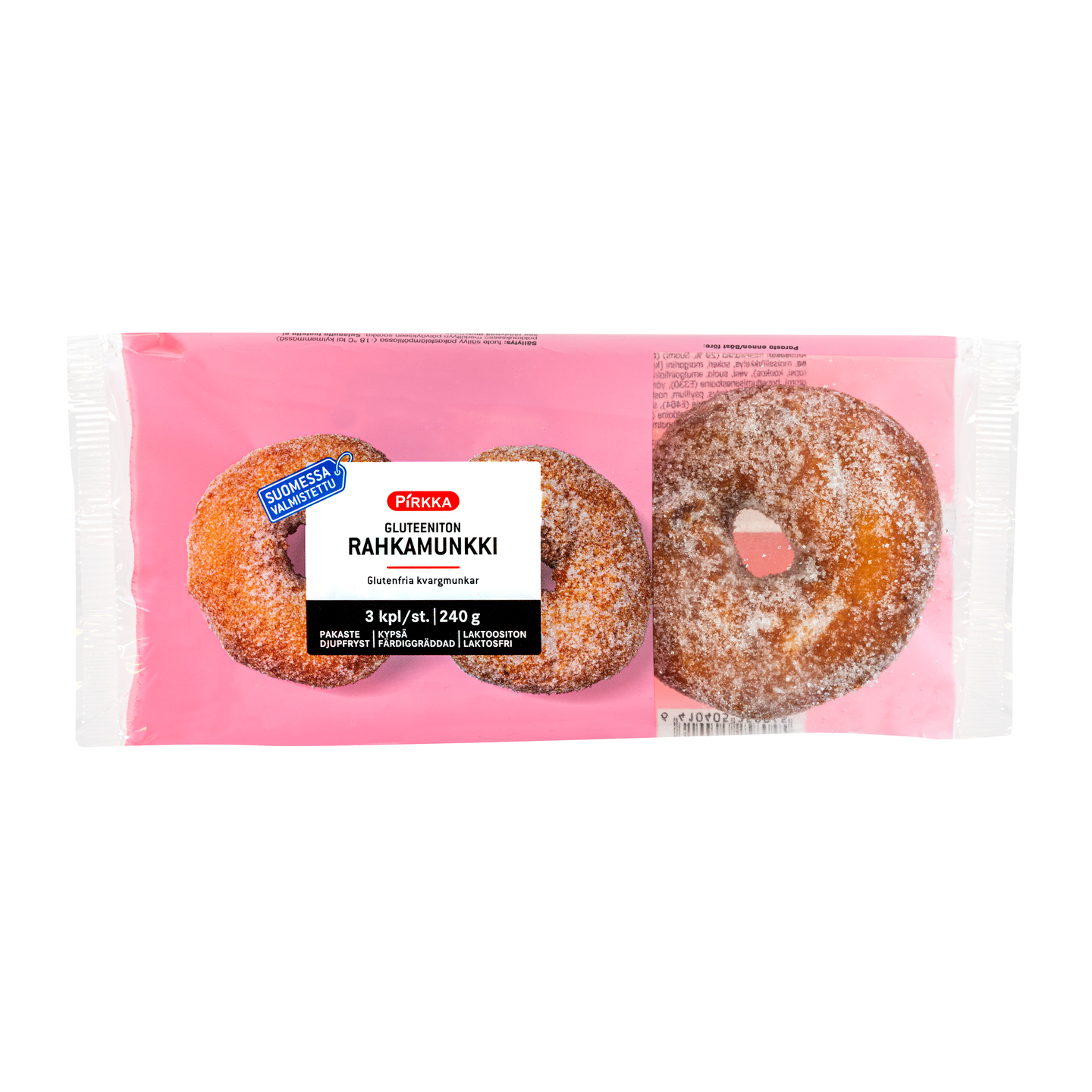 Pirkka gluteeniton rahkamunkki 3kpl/240g pakaste | K-Ruoka Verkkokauppa