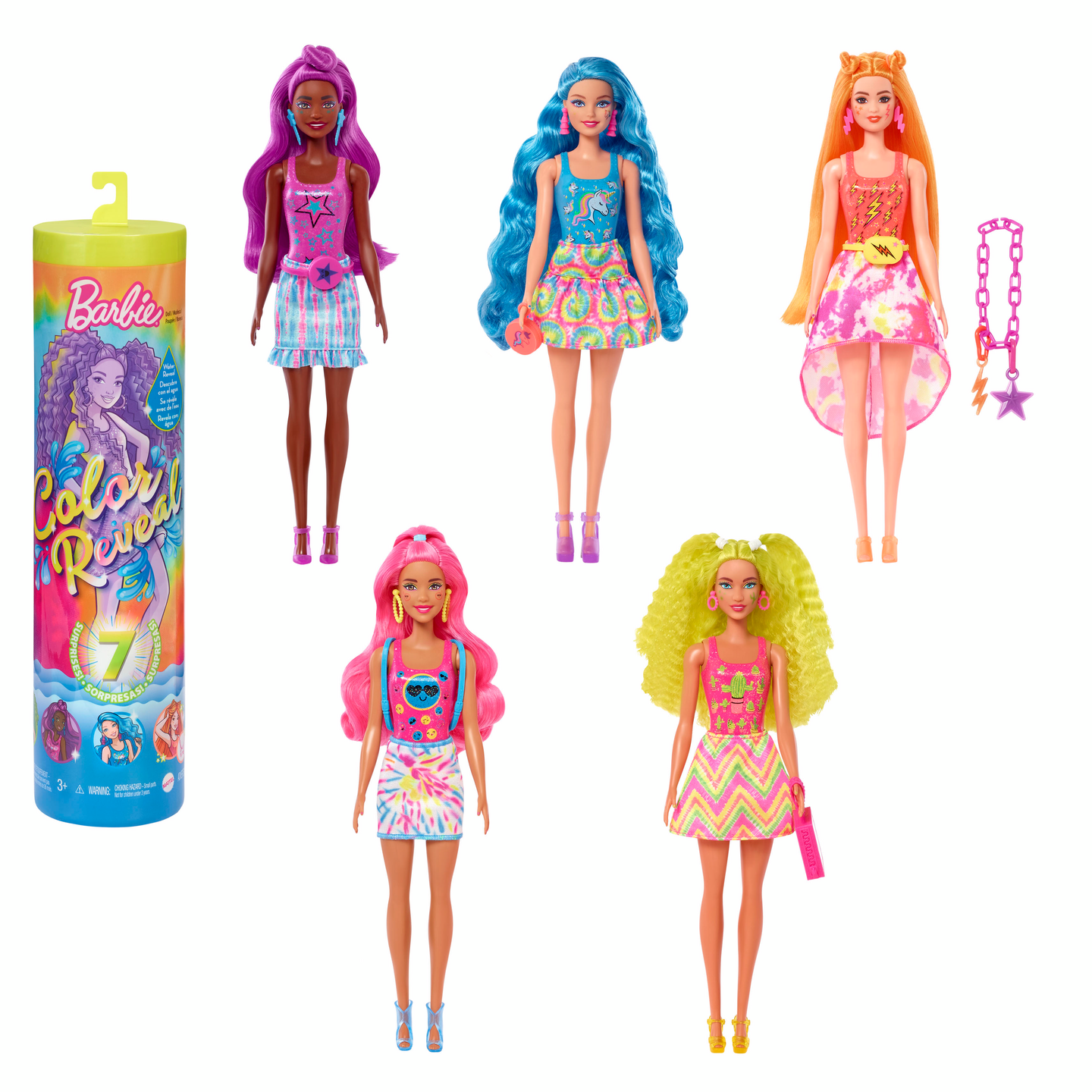 Barbie Color Reveal Neon Tie-Dye | K-Ruoka Verkkokauppa