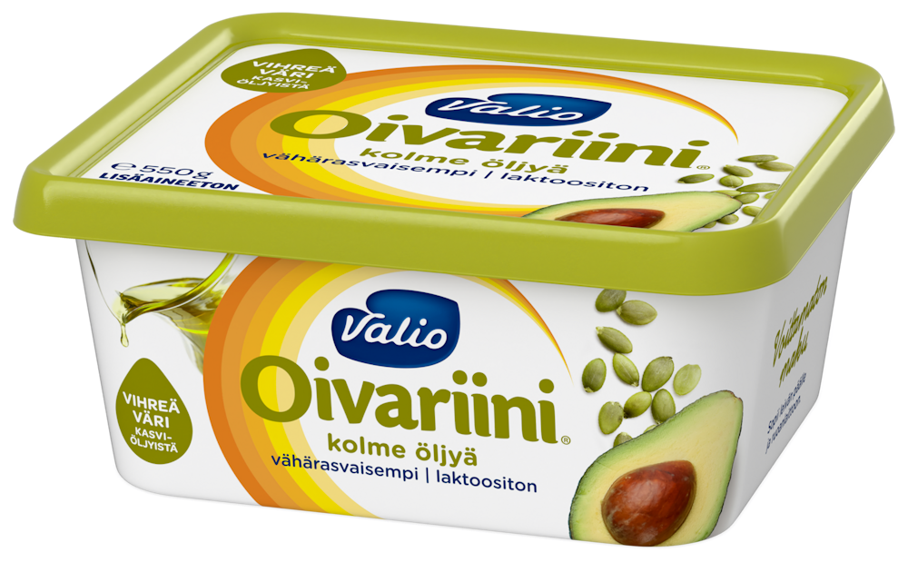 Valio Oivariini 550 g kolme öljyä vähärasvaisempi laktoositon — HoReCa ...