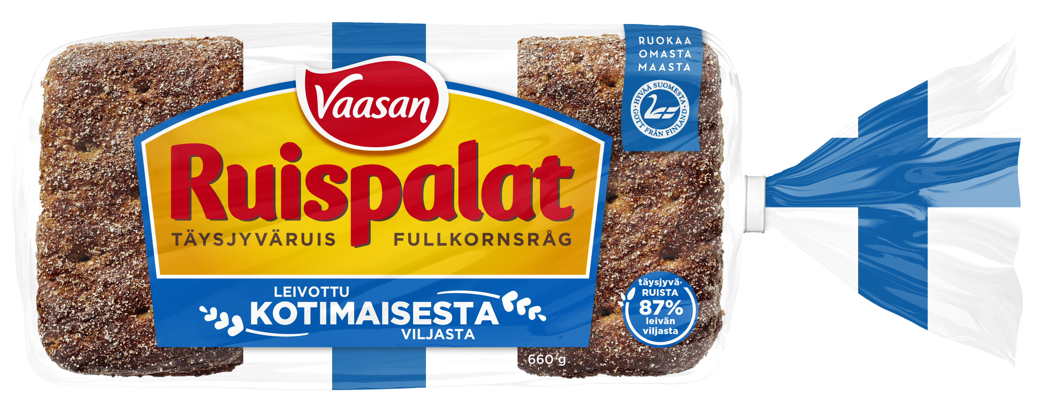 Vaasan Ruispalat 660 g 12 kpl täysjyväruisleipä | K-Ruoka Verkkokauppa