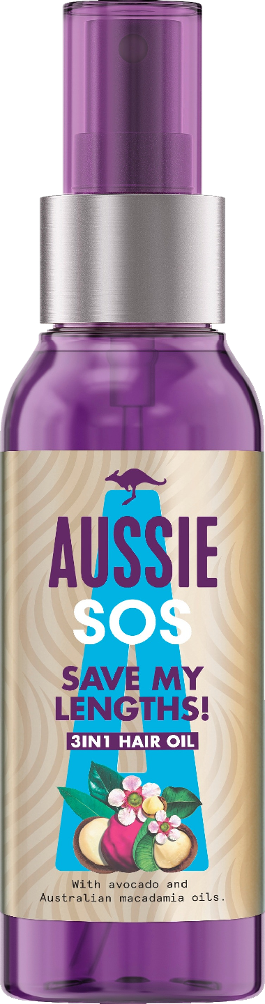 Aussie Hiusöljy 100ml Sos Save My Lengths 3in1 — Horeca Tukku Kespro