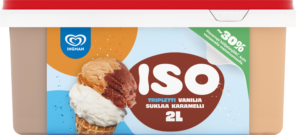 Ingman jäätelö ISO Tripletti 2 l/918g — HoReCa-tukku Kespro