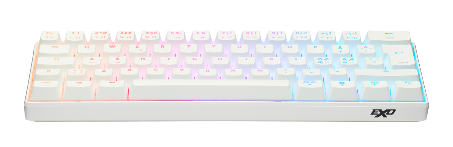 EXO Rascal mekaaninen mininäppäimistö valkoinen – K-Ruoka