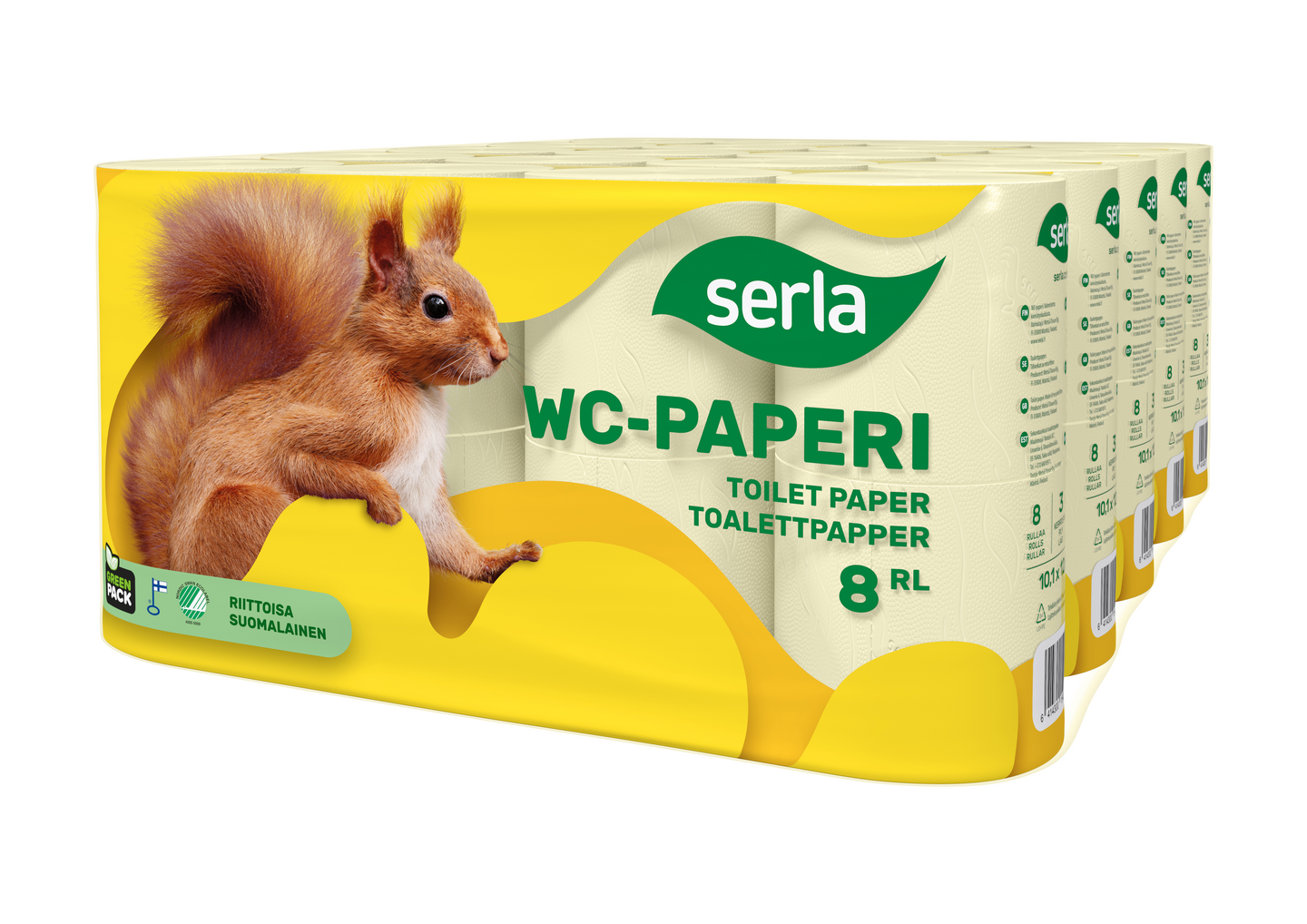 Serla wc-paperi 8 rl keltainen 5 kpl – K-Ruoka