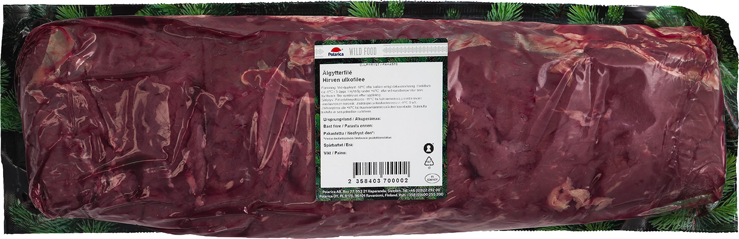 Polarica hirven ulkofilee n3kg pakaste | K-Ruoka Verkkokauppa
