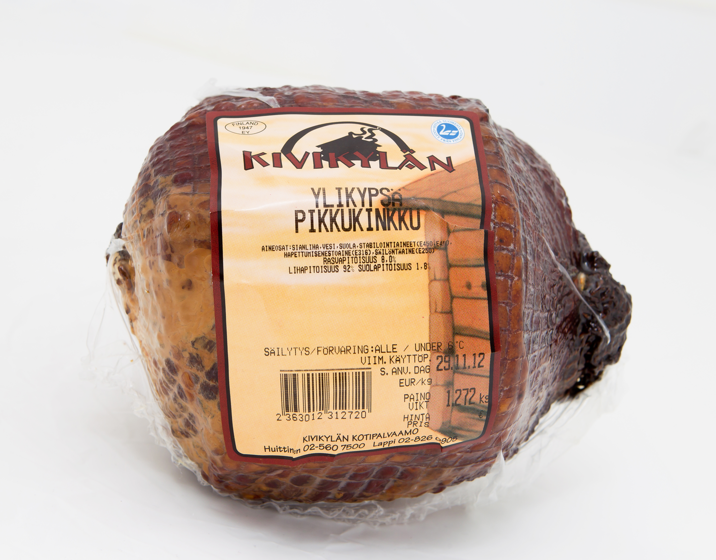 Kivikylän Ylikypsä pikkukinkku n. 1,6 kg | K-Ruoka Verkkokauppa