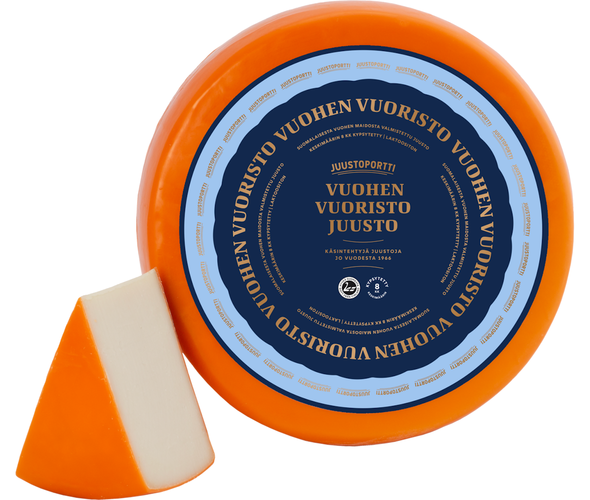 Juustoportti vuohen vuoristo juusto noin 5 kg kiekko — HoReCa-tukku Kespro