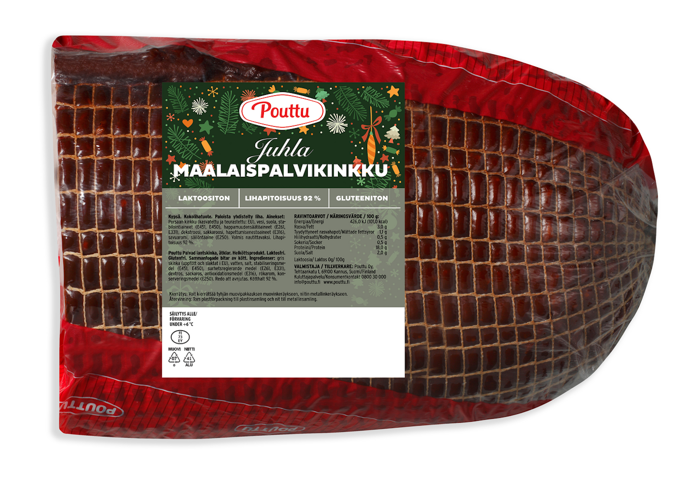 Pouttu Maalaispalvikinkku n. 2-3kg — HoReCa-tukku Kespro