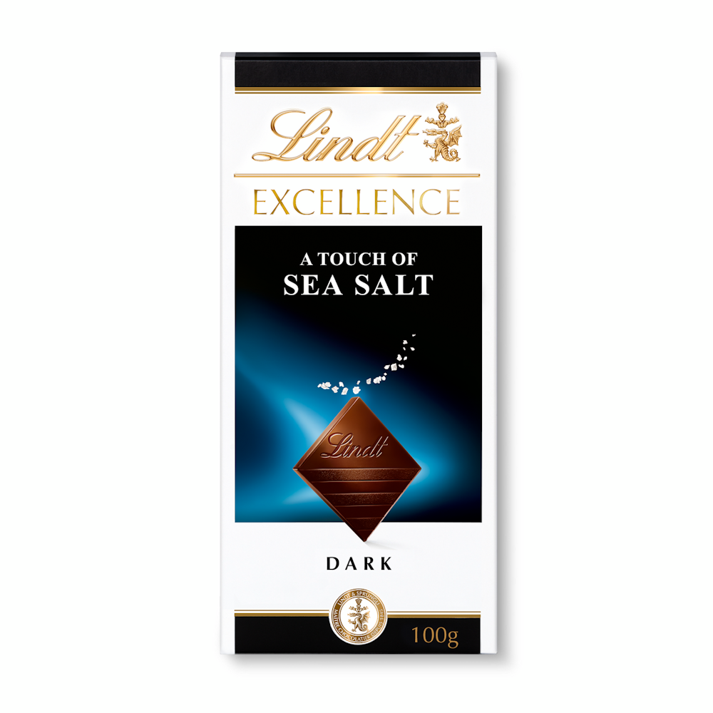 Lindt Excellence Merisuola tumma suklaalevy 100g — HoReCa-tukku Kespro