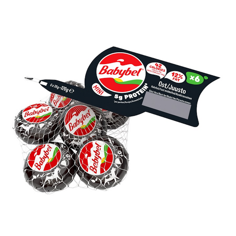 Mini Babybel juusto Protein a 6 x 20g — HoReCa-tukku Kespro