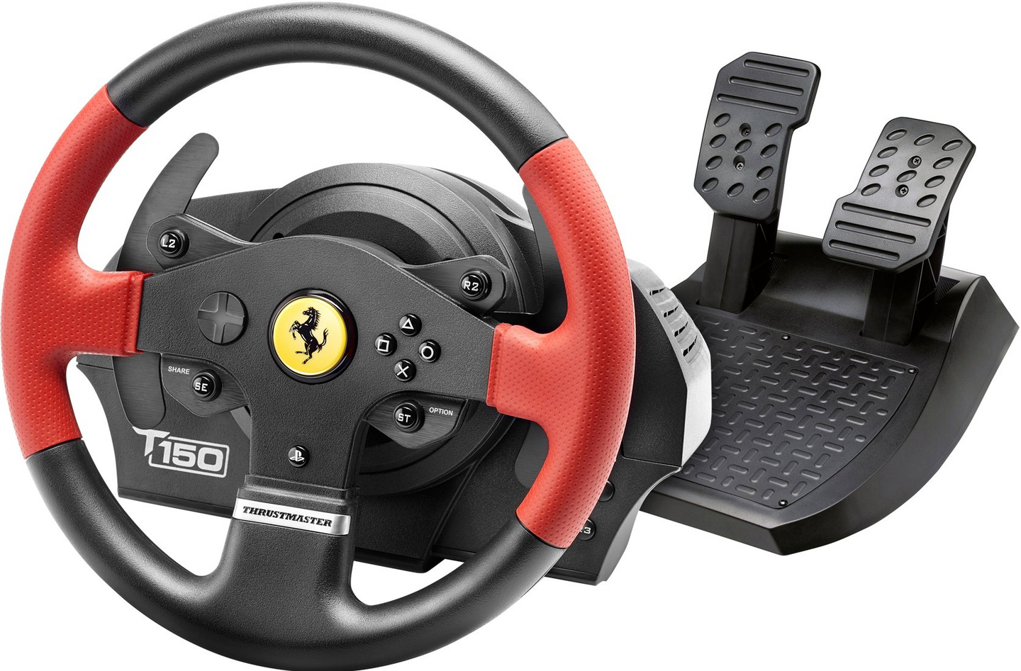 Thrustmaster T150 Force Feedback Ferrari edition -rattipoljinyhdistelmä ...