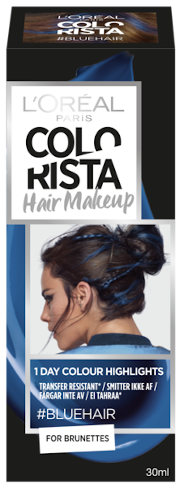L'Oréal Paris Colorista Hair Makeup Blue väliaikainen poispestävä ...
