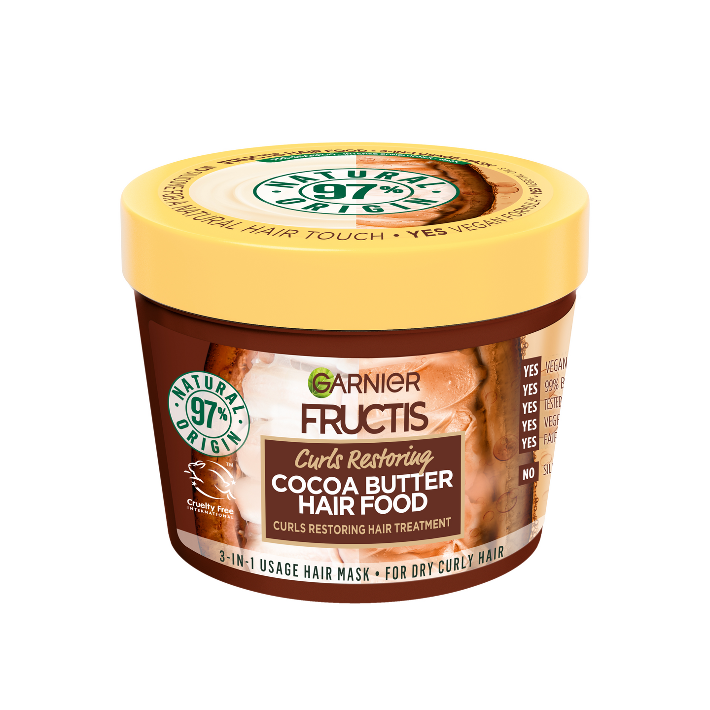 Garnier Fructis Hair Food Cocoa Butter hiusnaamio kiharille 390ml | K ...