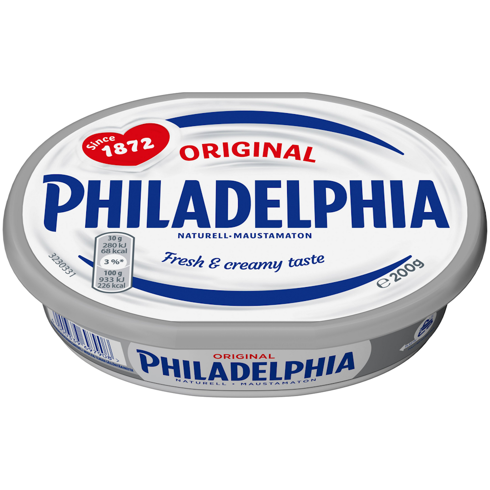 Philadelphia original maustamaton tuorejuusto 200g — HoReCa-tukku Kespro