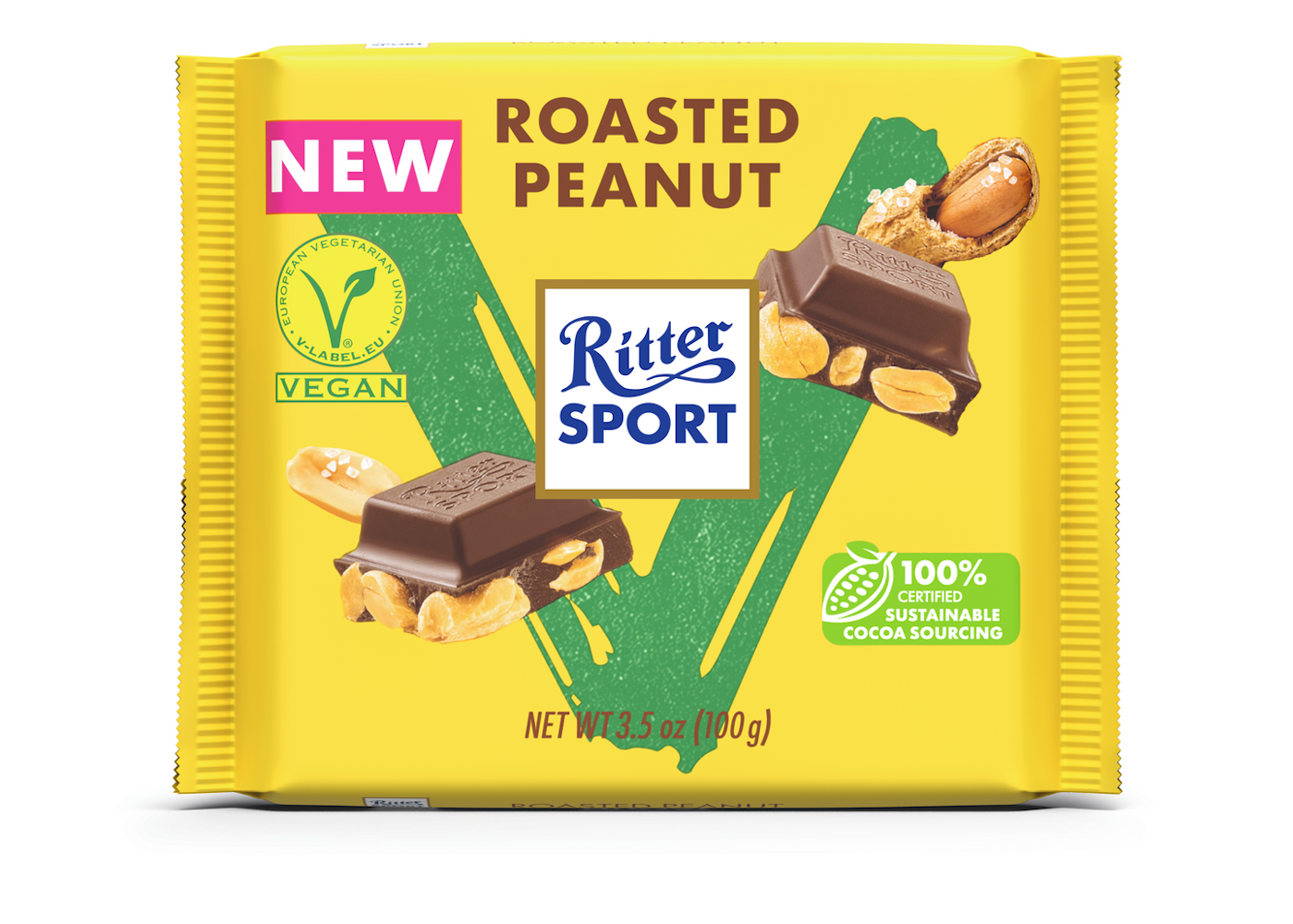 Ritter Sport Vegan Roasted peanut 100g — HoReCa-tukku Kespro