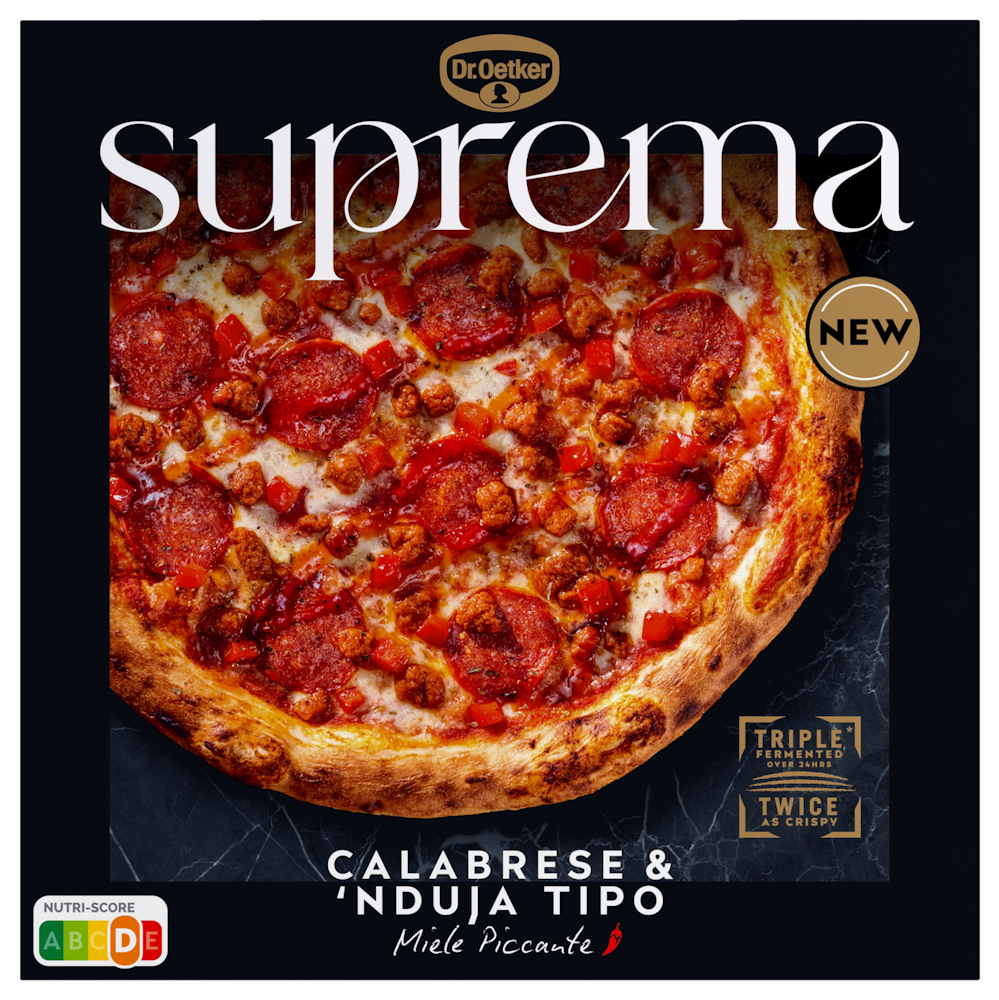 Dr. Oetker Suprema Calabrese Nduja pakastepizza 520 g — HoReCa-tukku Kespro