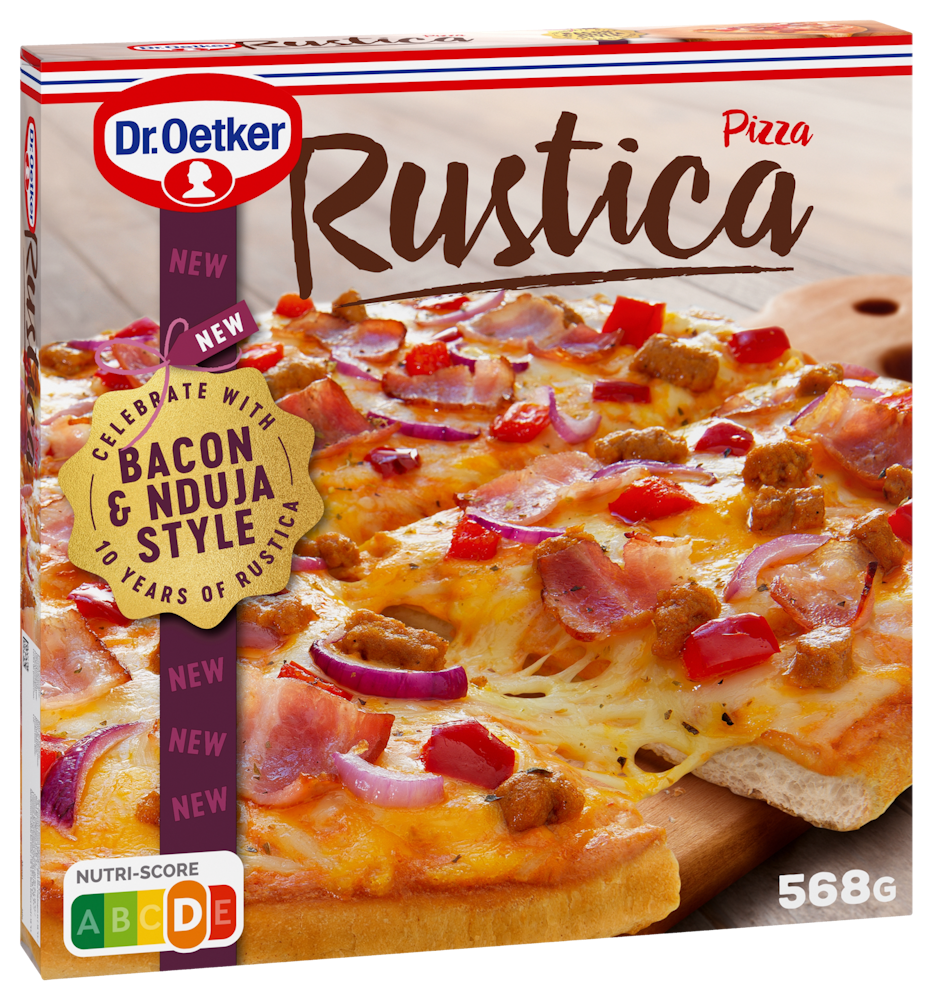 Dr. Oetker Rustica bacon&nduja style pakastepizza 568g — HoReCa-tukku ...