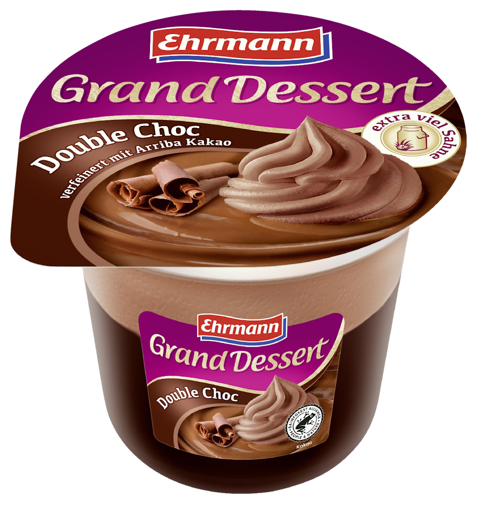 Ehrmann Grand Dessert 190g tuplasuklaa — HoReCa-tukku Kespro