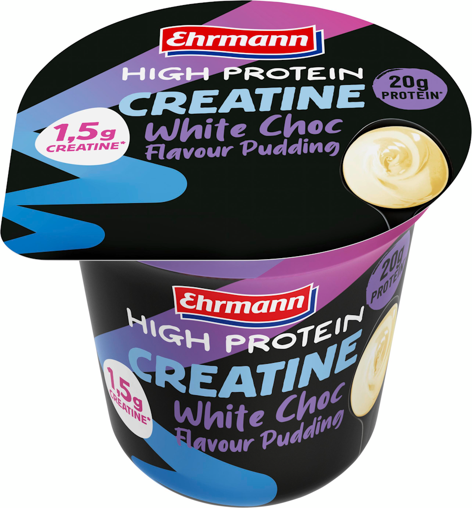 Ehrmann High Protein proteiinivanukas 230g valkosuklaa kreatiinilla ...