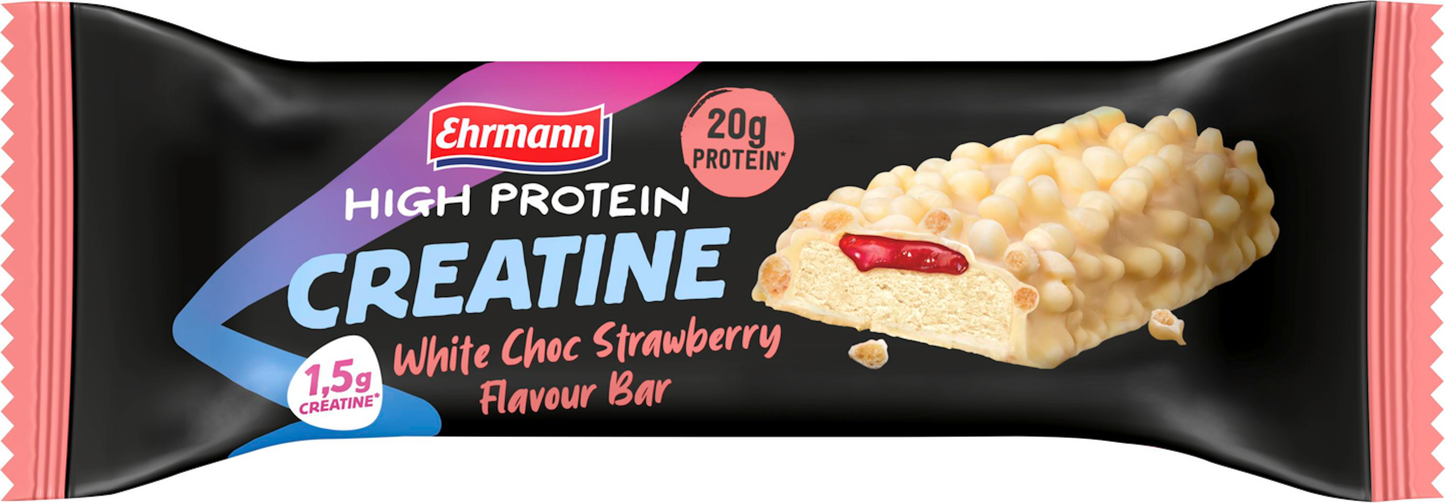 Ehrmann High Protein proteiini patukka mansikka valkosuklaa ...