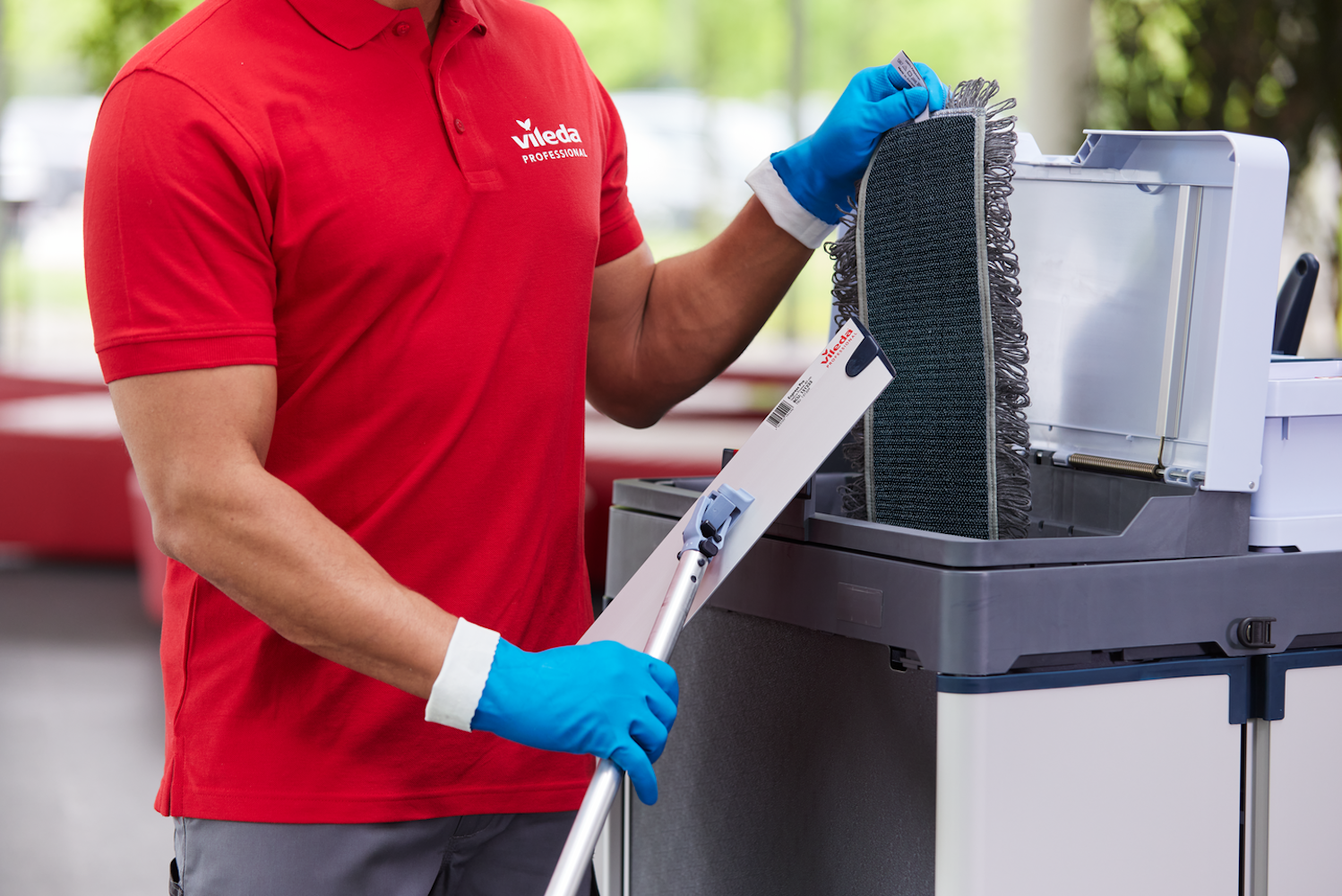 Vileda Express Pro r-MicroSpeed Max tarramoppi 60cm — HoReCa-tukku Kespro