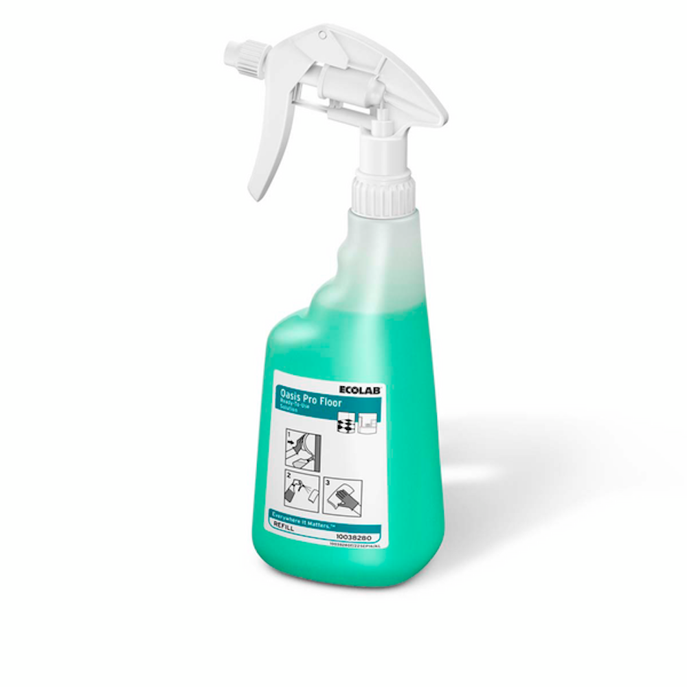 Ecolab Oasis Pro Floor 650ml sumutinpullo 6kpl — HoReCa-tukku Kespro