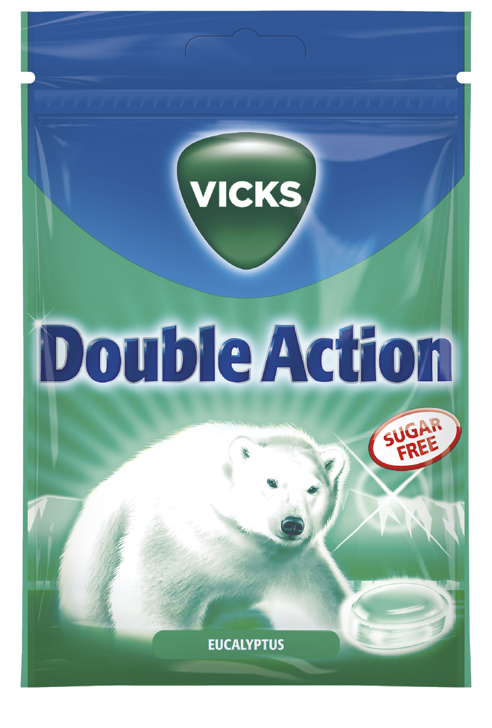 Vicks pastilli 72g double action sokeriton | K-Ruoka Verkkokauppa