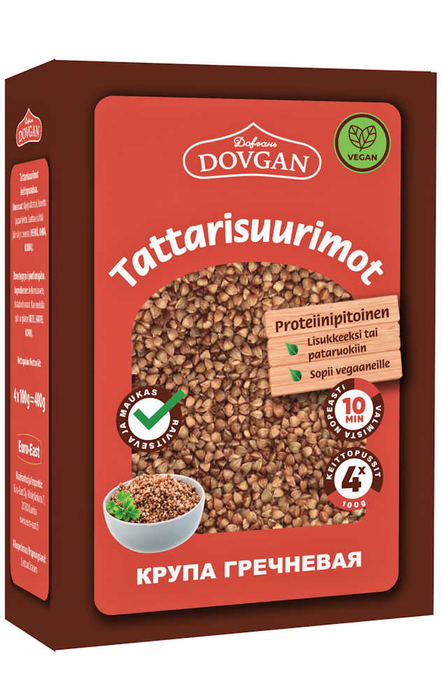 Dovgan tattarisuurimot 4x100g — HoReCa-tukku Kespro