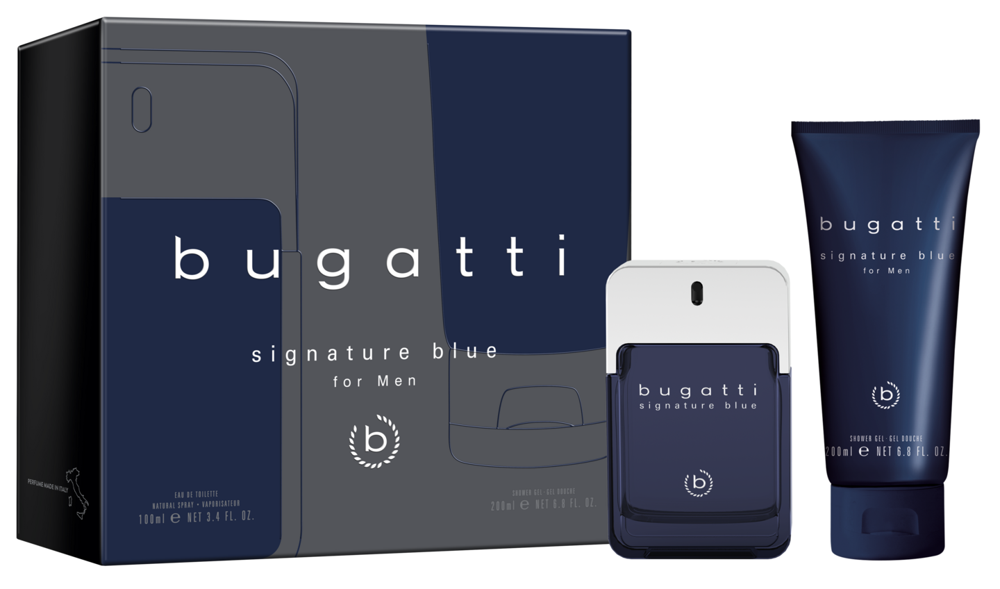 Bugatti Signature Blue for Man lahjapakkaus, sis. EdT 100ml ja ...