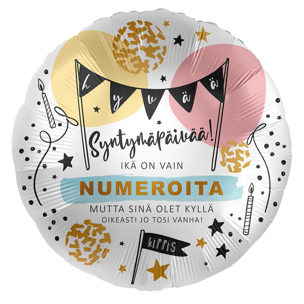 Syntymäpäivä ikä on vain numeroita pallo | K-Ruoka Verkkokauppa