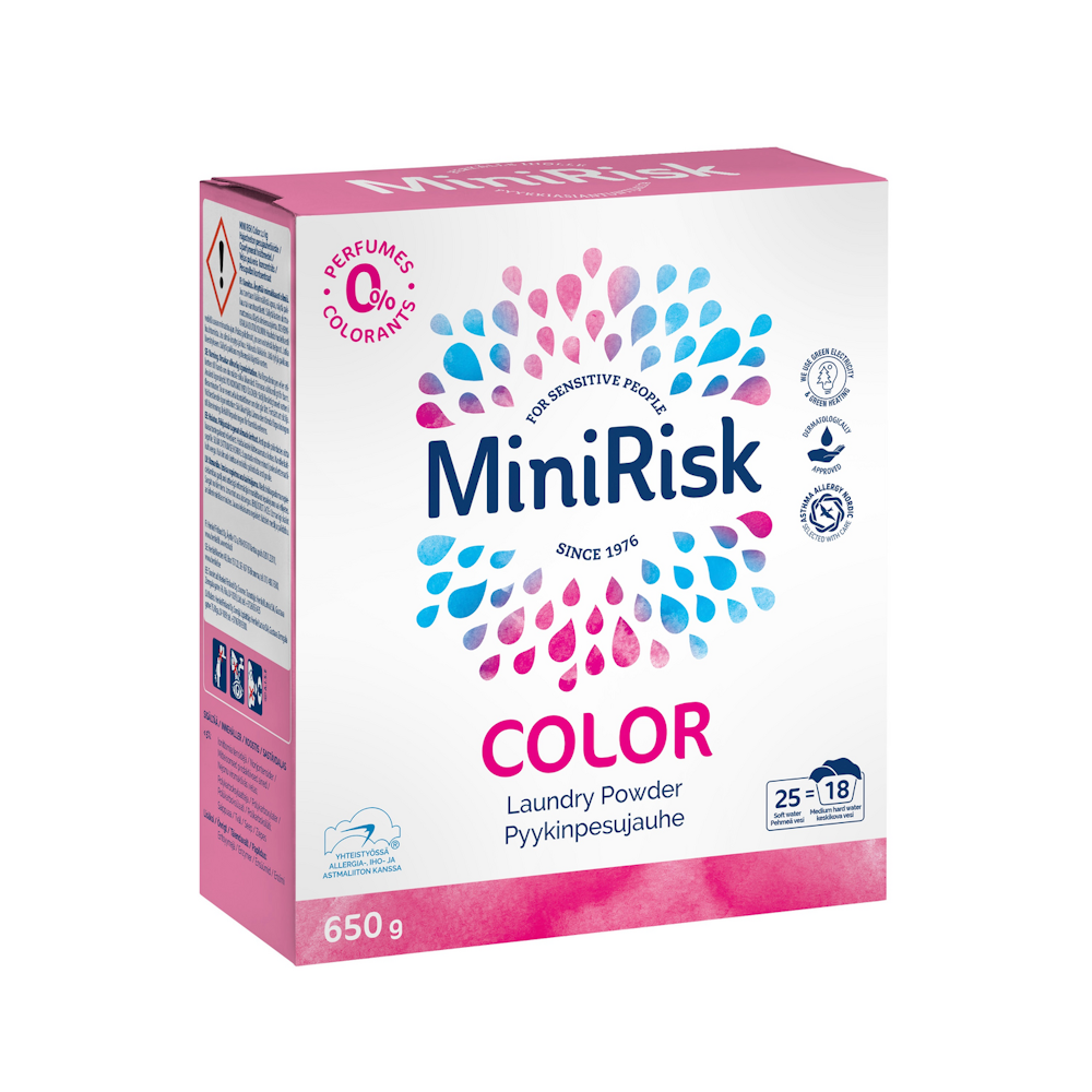 Mini Risk Color pyykinpesujauhe 650g — HoReCa-tukku Kespro