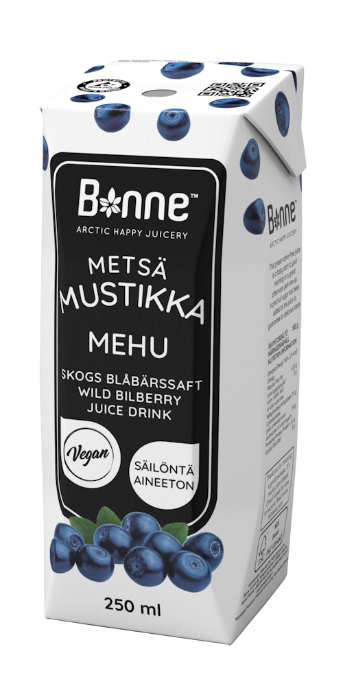 Bonne Premium Mustikkamehu 250 ml — HoReCa-tukku Kespro