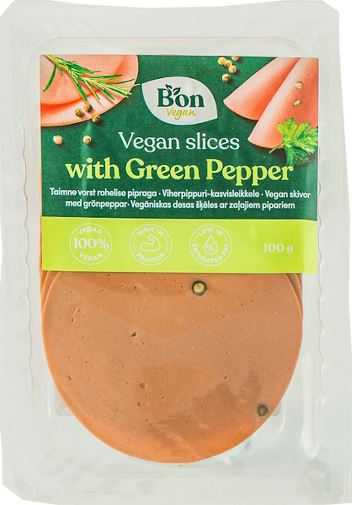 Bon Vegan soija-viherpippurileikkele 100g — HoReCa-tukku Kespro