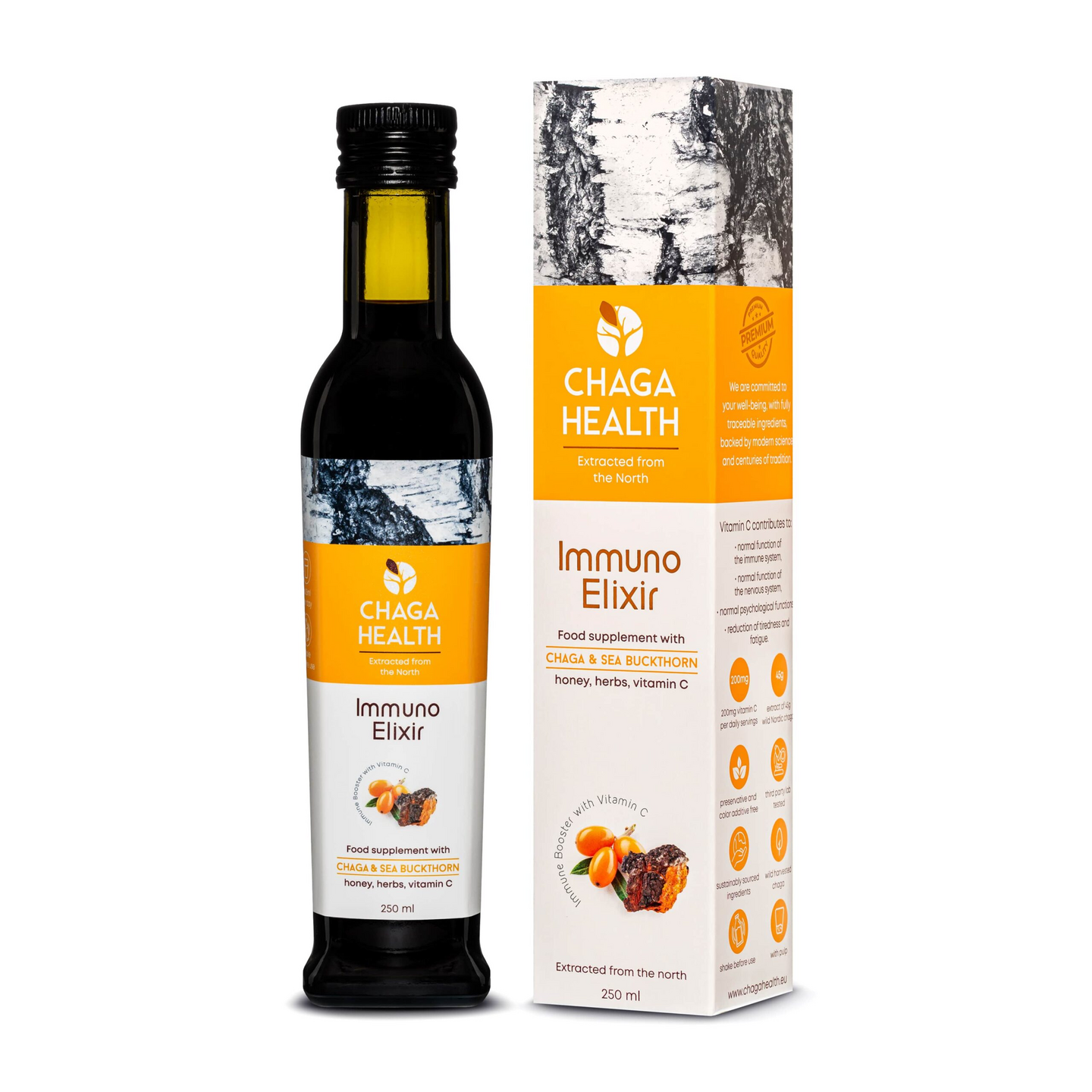 Chaga Health Immuno Elixir 250ml tyrni | K-Ruoka Verkkokauppa