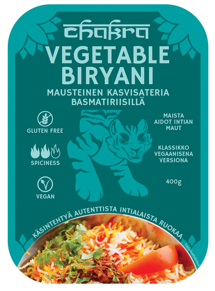 Chakra vegetable biryani 400g | K-Ruoka Verkkokauppa