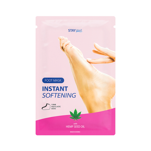 Stay Well jalkanaamio 1 pari Instant Softening Foot Mask Hemp Seed | K ...
