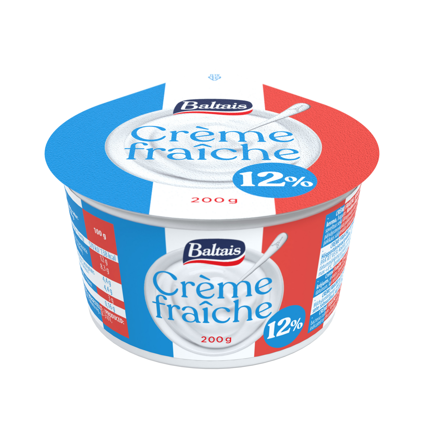 Baltais creme fraiche 12% 200g | K-Ruoka Verkkokauppa